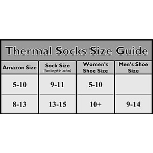 Debra Weitzner Thermal Socks For Men and Women - Thick Heated Winter Boot Socks - Insulated for Extreme Cold Weathers 4 Pairs