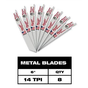 Milwaukee 49-22-1110 U 10 pc Sawzall Blade Kit with Case + 10 Free Blades