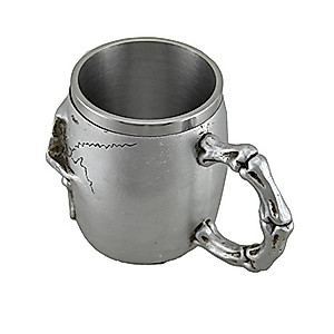 Silver Skull Coffee Mug