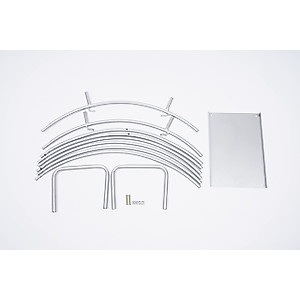 LOYALHEARTDY Wedding Arch Cake Stand Metal Flower Stand Cupcake Holders Stand Dessert Display Decorative Background Wedding Reception Events Party Decorations (80CM/Silver-B)