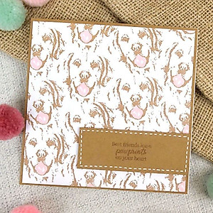 HunkyDory Crafts for The Love of Stamps - Layering Golden Retriever