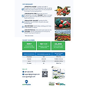 AgroMagen, GrowSafe Bio-Pesticide, Organic Natural Miticide, Fungicide and Insecticide, (1) 8.5 fl.oz.)