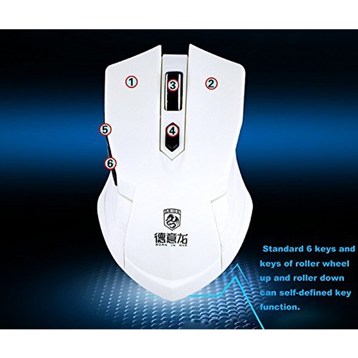 UniFire V60 Waterproof 2.4G Wireless Gaming Keyboard with Mouse DPI Control For DESKTOP PC Laptop Wireless Keyboard Mouse Combos (white)