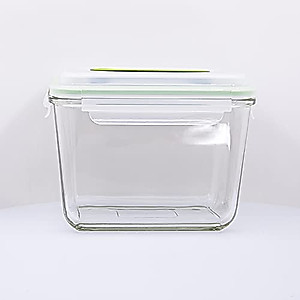 Rectangular Handy Tempered Glass Food Container 2500ml - Glasslock Airtight Anti Spill RP602