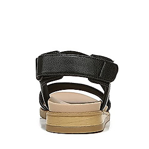 Dr. Scholl's Shoes Women's Island Life Flat Sandal, Black, 7