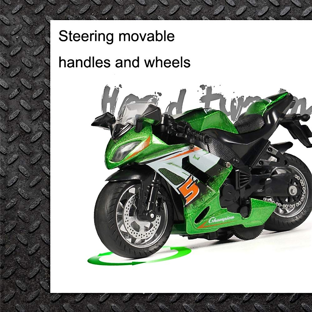 Gilumza Pull Back Motorcycle Toys, Tiny Gift with Music Lighting, Race Motorcycles Toy for Boys Kids Age 3 4 5 6 7 8 Year Old (Blue)