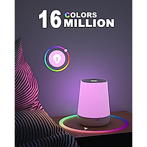 BABYMUST Baby White Noise Machine, Sound Machine with Night Light for Baby Sleeping, 34 Soothing Sounds, App Remote Control, Set Wake up & Sleep Schedule, Timer, Rechargeable, Portable for Travel