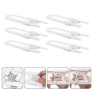 Healifty Cabinet Child Safety Locks 6pcs Sliding Cabinet Locks Baby Proofing Cabinets with Adjustable Child Safety Lock Latches for Knobs Handles on Kitchen Doors Closet Kids Door Lock
