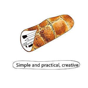 DIYOMR Simulation Burrito Pencil Pen Wrap, Pencil Roll Pouch Pen Roll Case Holder Organizer, Creative Pancake Wrap Bag Stationery for Teens Students