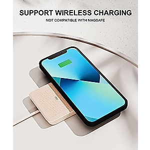 Silicone Card Case Compatible with iPhone 13/iPhone 14 6.1inch, Shock-Absorbing Protective Case with Card Holder, Soft Slim Wallet Case Compatible with iPhone 13/iPhone 14 Pro-Black