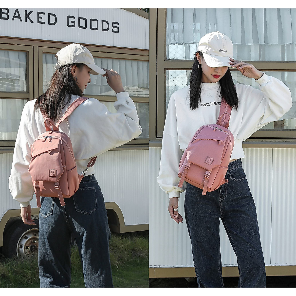 Vendra Moka Mini Waterproof Backpack Purse for Women and Men,Small Travel Daypack