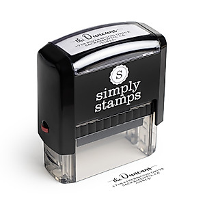 Personalized The Duncans Self-Inking Address Stamp and Ink with Name | Personalized Couples Address Stamps | Custom Rubber Address Stamp (Medium)