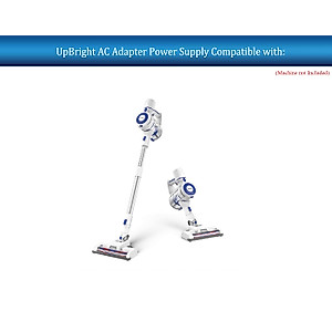 UpBright 26.5V AC/DC Adapter Compatible with GeeMo E3 E4 E 3 4 22.2V 2200mAh 2.0Ah Li-ion Battery 150W 180W Cordless Stick Vacuum Cleaner Chanzeho CZH015265055USWH 550mA Power Supply Cord Charger PSU