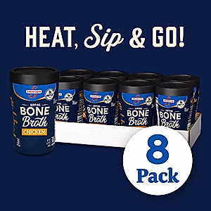 Swanson Sipping Bone Broth, Chicken Bone Broth, 10.75 Ounce Sipping Cup, Pack of 8