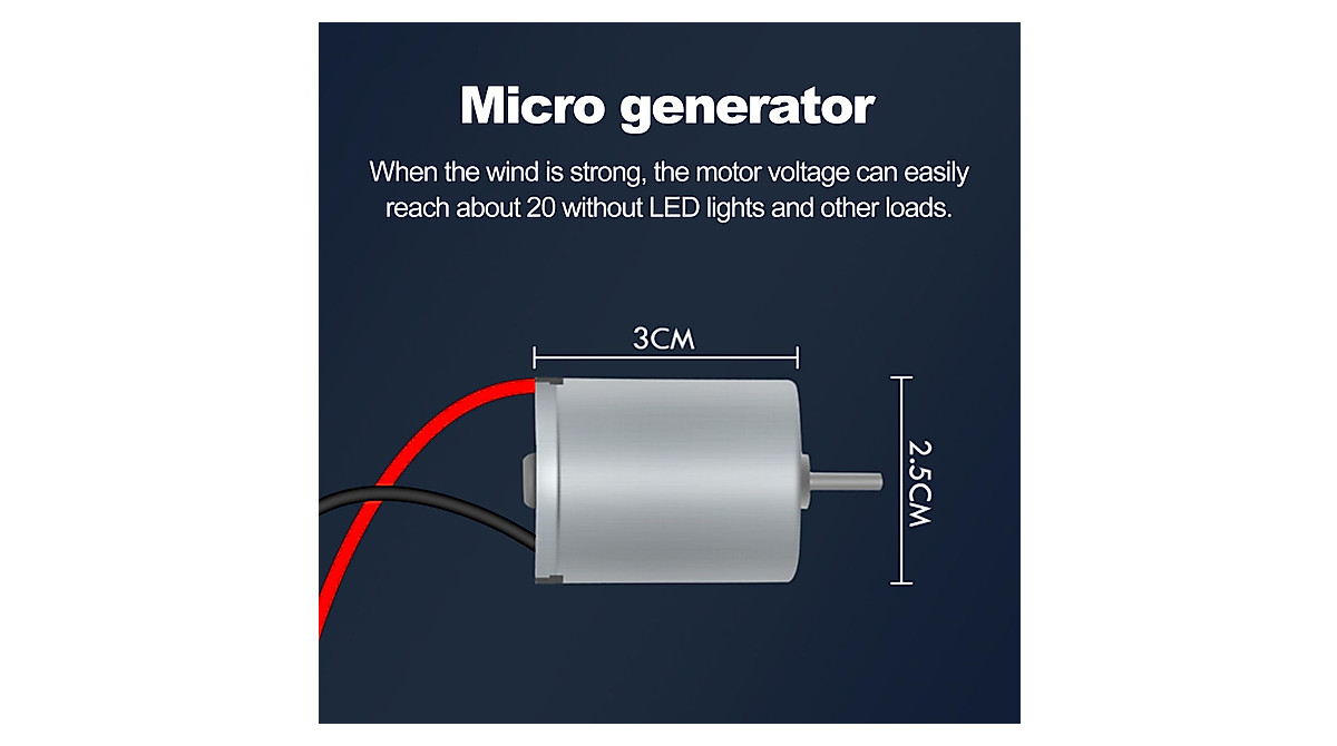 Mini Wind Turbine Generator Kit for DIY Renewable Energy Projects