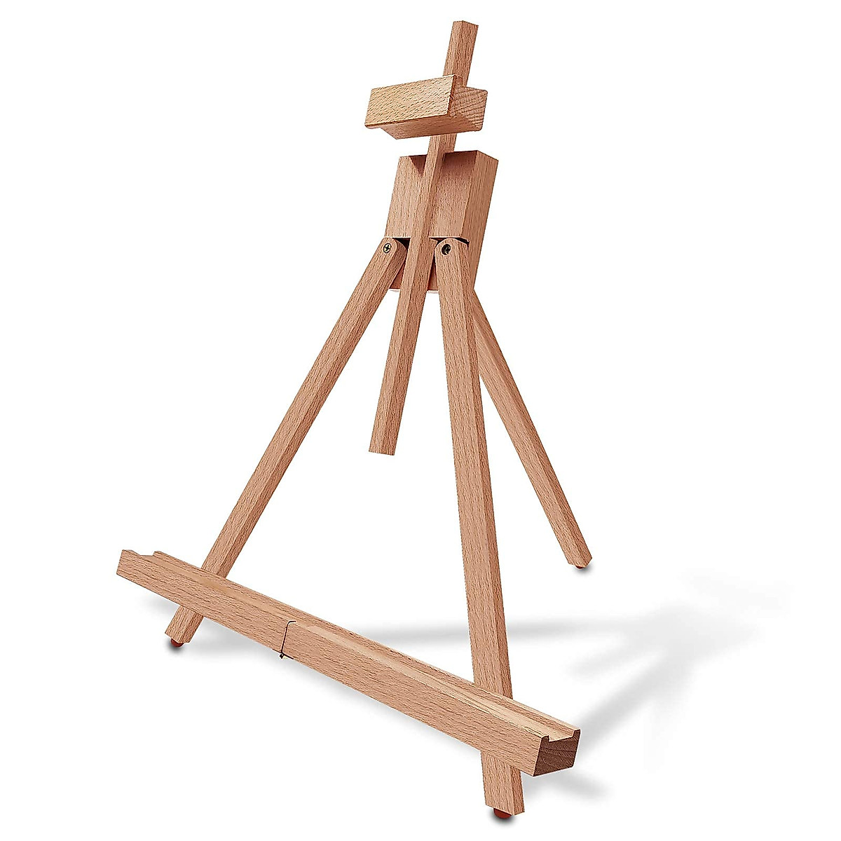 Miratuso Painting Easel, Folding Wooden Tabletop Easel Stand Holds Highest to 22" Canvas, Portable Desktop Easel Suitable for Artists, Beginners, Students