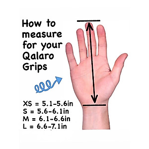 QALARO Hook & Loop Grips for Girls Gymnastics | Dowel Grips, 4" Wristbands, Grip Bag | Gymnastics Grips for Girls | Youth Bar Grips … (Large, Straight Cut)