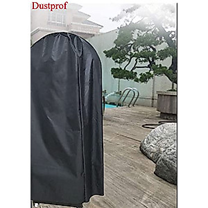 UCARE Pedestal Industrial Spray Cooling Fan Cover Waterproof 600D Heavy Duty Oxford Outdoor Portable Electric Shaking Head Standing Fan Dust Covers (L:65x29.5x13.7in)