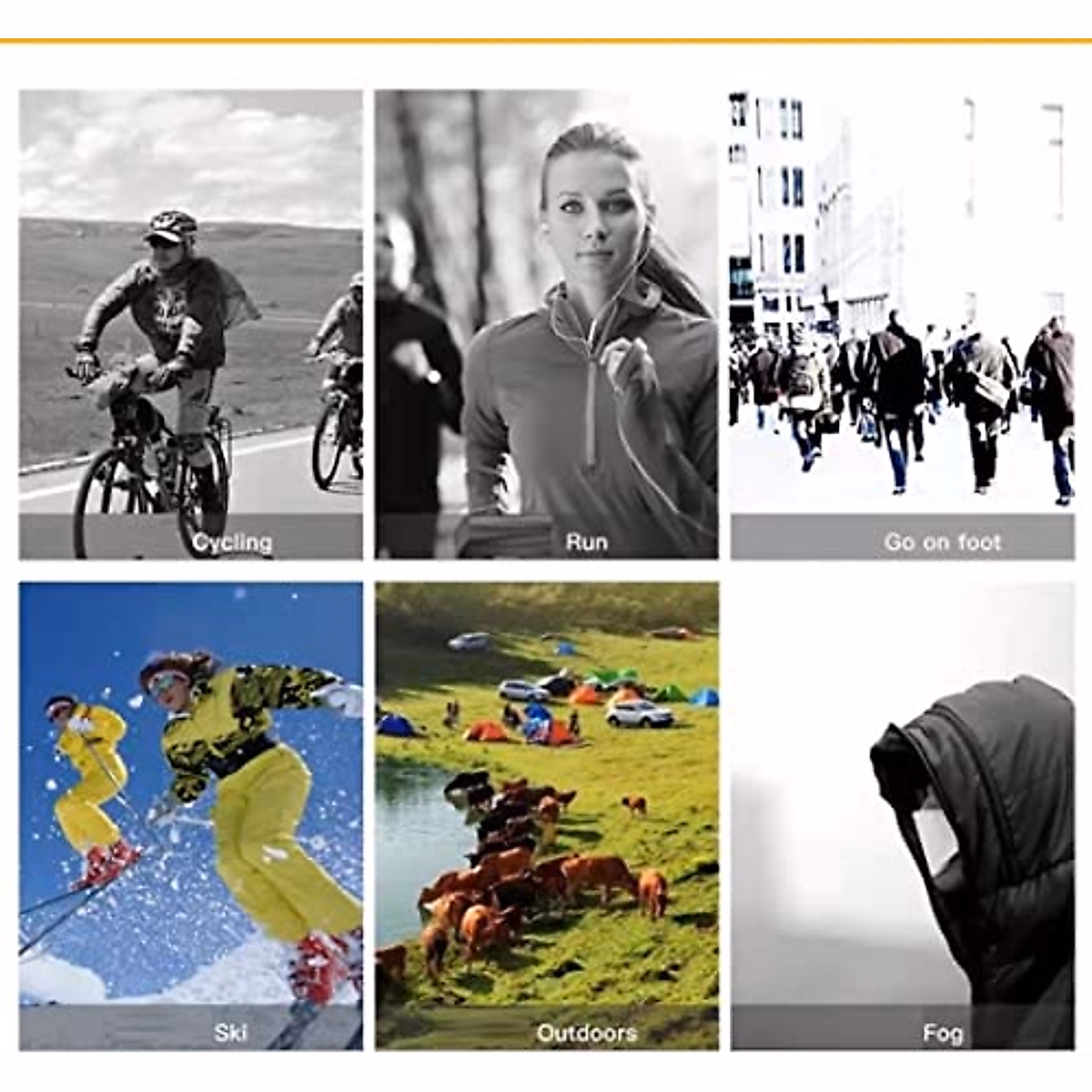 SmilerSmile Balaclava Face Mask UV Protection for Men Women Sun Hood and Arm Sleeves with Finger Hole (camo Light Grey)