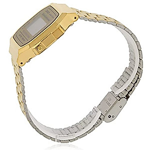 Casio A168WG-9 Men's Vintage Gold Metal Band Illuminator Chronograph Alarm Watch