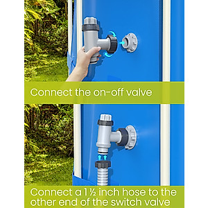 SUMMERBUDDY Above Ground Swimming Pool Plunger Valves Replacement Part with Gaskets, On Off Plunger Valves Swimming Accessories for Above Ground Swimming Pool Filter Pump (2 Pack)