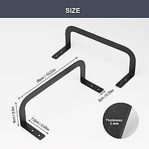 FMTYAOIU 4PCS Mattress Slide Stoppers, Mattress Retainer Bar for Adjustable Beds, Metal Mattress Stabilizers for Wooden Bed Frame, Sturdy Mattress Holder in Place to Keep Mattress from Sliding