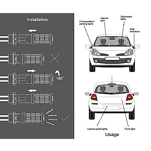 AOICANKI 20pcs Super Bright RV Trailer T10 921 194 42-SMD 12V Car Backup Reverse LED Lights Bulbs Light Width Lamp Xenon White