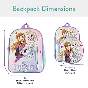 Disney Kids Backpack and Lunchbag Set Frozen Multicolored