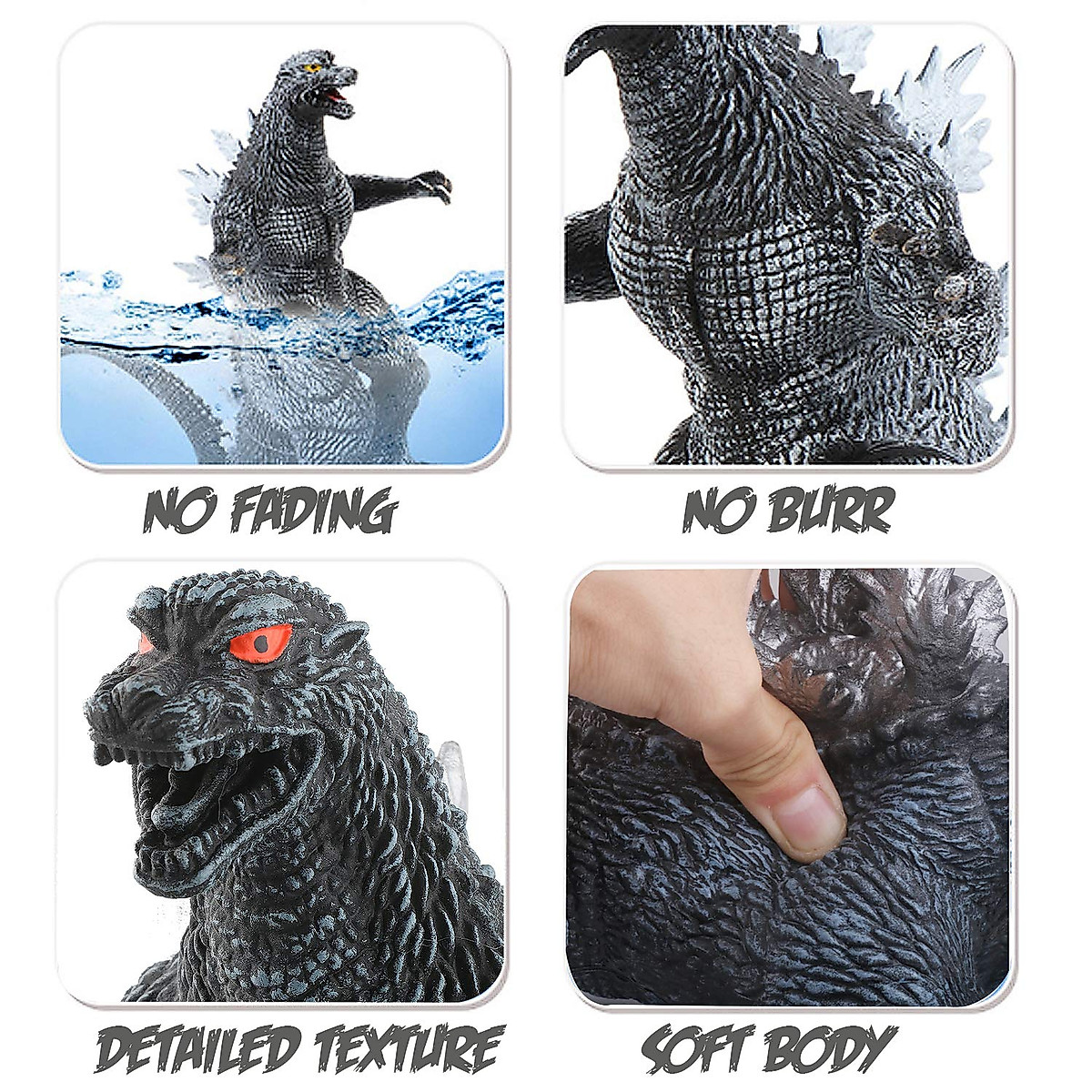 18''X12''X7'' Standing Dinosaur Model Action Figures Soft Touch Vinyl Plastic Dino Toy for Kids Boys