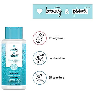 Love Beauty And Planet Marine Moisture Conditioner Clean Oceans Edition Blue-Green Algae & Eucalyptus Hydrating 13.5 oz