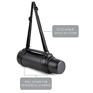 EDDIE BAUER Everest Stainless Steel Water Bottle for Men & Women - Double Wall Vacuum Insulated Water Jug 84oz BPA Free Water Flask with Handle - Everyday Water Drinking Use Hiking Camping - Black