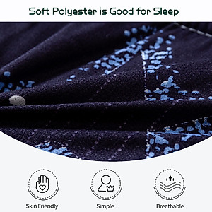 MAXYOYO Black Moon and Star Futon Mattress, Japanese Floor Mattress Quilted Bed Mattress Topper, Extra Thick Folding Sleeping Pad Breathable Floor Lounger Guest Bed for Camping Couch, Twin