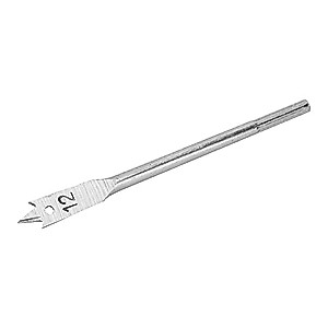 YWBL-WH Drill Bit, Spade, 4Pcs 12mm Spade Drill Bit Set Paddle Flat Bits High‑Carbon Steel Woodworking Hand Tools Hardware, Hole Saw