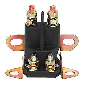 YIXIN 4 Pole 12V Universal Starter Solenoid Relay Fit for 334019 Briggs Stratton 5410K Craftsman Poulan 146154 Husqvarna 109946 MTD Cub Cadet Troy Bilt 725-04437 AYP 109081X 109946 John Deere