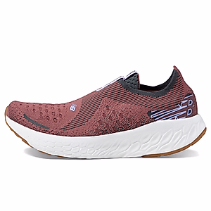 New Balance Women's Fresh Foam X 1080 Unlaced V1 Running Shoe, Washed Burgundy/Blacktop, 8.5
