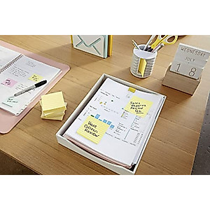 Post-it Nexcare Ultra Stretch Adhesive Pads, 3 x 4 in, Canary Yellow Lined, Pack of 6