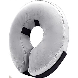 Inflatable Dog Cone Collar Alternative After Surgery - Soft Blow-up Protective Recovery Dog Collar, Pet Recovery Collar & Cone for Medium Dogs to Stop Licking, Protective Dog Neck Collar