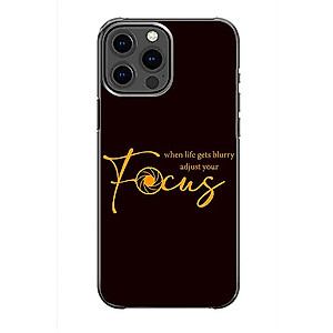 When Life Gets Blurry Adjust Your Focus Motivational Inspirational Pattern Art Design Anti-Fall and Shockproof Gift iPhone case (iPhone 11 Pro Max)