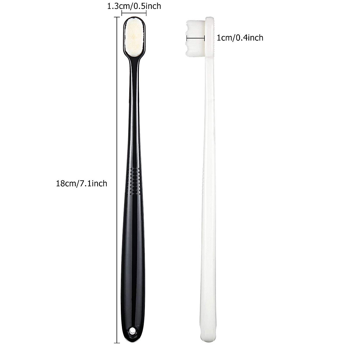 Adult Clean Spiral Bristles Toothbrush, Medium Manual Soft Toothbrushes
