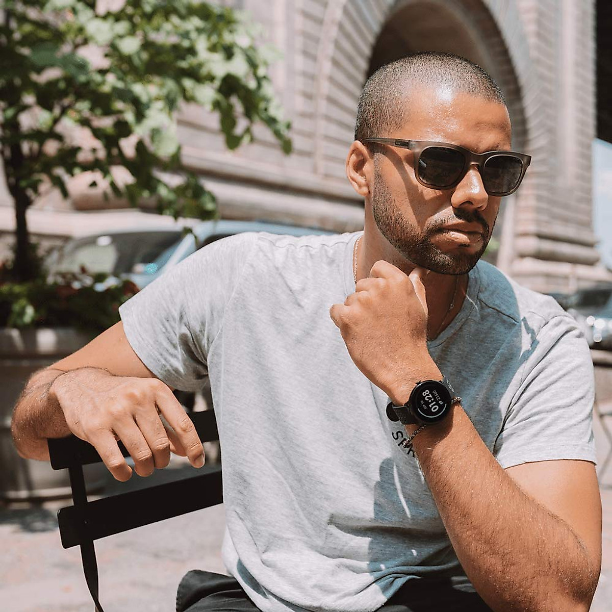 iTouch Sport Solid Silicone Smartwatch Straps, Replacement Smartwatch Straps, Solid Silicone Straps for Smartwatches, Compatible ONLY with The iTouch Sport Smartwatch (Red)