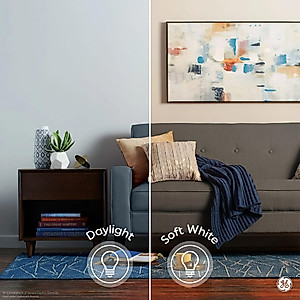 GE LED 9-Watt, 650 Lumens, (65W Equivalent) Soft White, BR30 Indoor Floodlight Bulbs, E26 Medium Base, 13-Year Life, 8pk