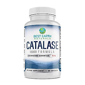 Catalase 10,000 Formula Enzyme Supplement - Catalase Enzyme with Biotin, Saw Palmetto, 10,000 Units of Catalase & More!