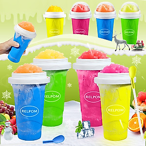 RELPOM Slushie Maker Cup, TIK TOK Magic Quick Frozen Smoothies Cup, Cooling Cup, Slushy Cup, Cool Stuff Things Gadgets Funny Gifts for Kids & Great Stocking Stuffers & White Elephant Gift