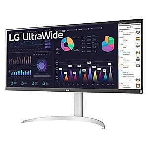 LG 34WQ650-W 34 Inch 21:9 UltraWide Full HD (2560 x 1080) 100Hz IPS Monitor, 100Hz Refresh Rate with RGB 99% Color Gamut, VESA DisplayHDR 400, USB Type-C, AMD FreeSync, Tilt/Height Adjustable Stand