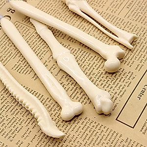 30pcs Bone Shape Ballpoint Pen 0.7 Novelty Creative Ball Point Gift Design Unique Model Pens Student Writing Office Stationery