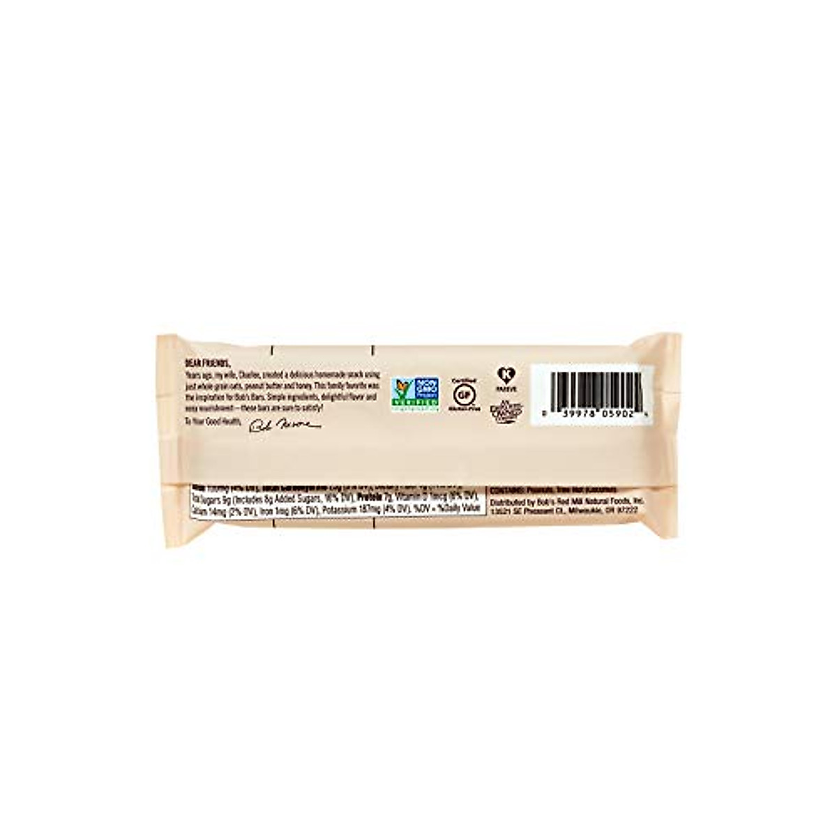 Bob's Red Mill Peanut Butter Coconut & Oats Bob's Bar, 1.76 Ounce (Pack of 12)