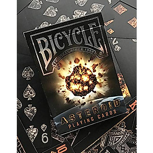 Bicycle Asteroid Playing Cards, Black