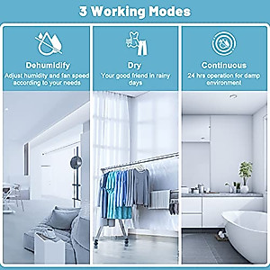 4,500 Sq. Ft Dehumidifier for Basements and Home, Aiusevo 50 Pint Dehumidifiers with Drain Hose Ideal for Large Room, Bedroom, Quietly Removes Moisture, 3 Modes Deshumidificador, Child Lock, 24H Timer