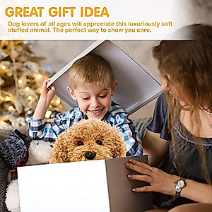 Super Soft Plush Dog Toy, Labrador Puppy, Cream Color, 13 Inches, Great for Kids and Adults, Cuddly Companion for Grandparents, Stuffed Animals & Stuffed Dolls (Goldendoodle)