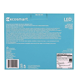 EcoSmart 75-Watt Equivalent BR40 Dimmable LED Light Bulb Soft White (2-Pack)